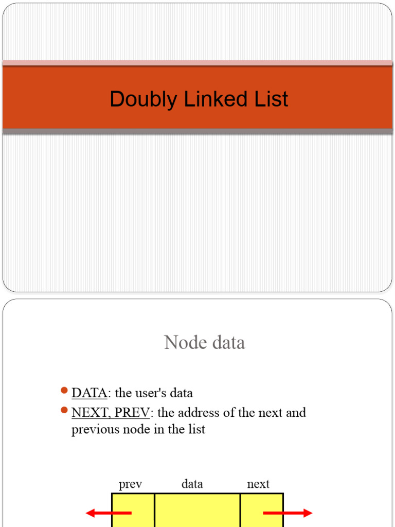 4 - DS-Doubly Linked List | PDF | Data | Algorithms And Data Structures