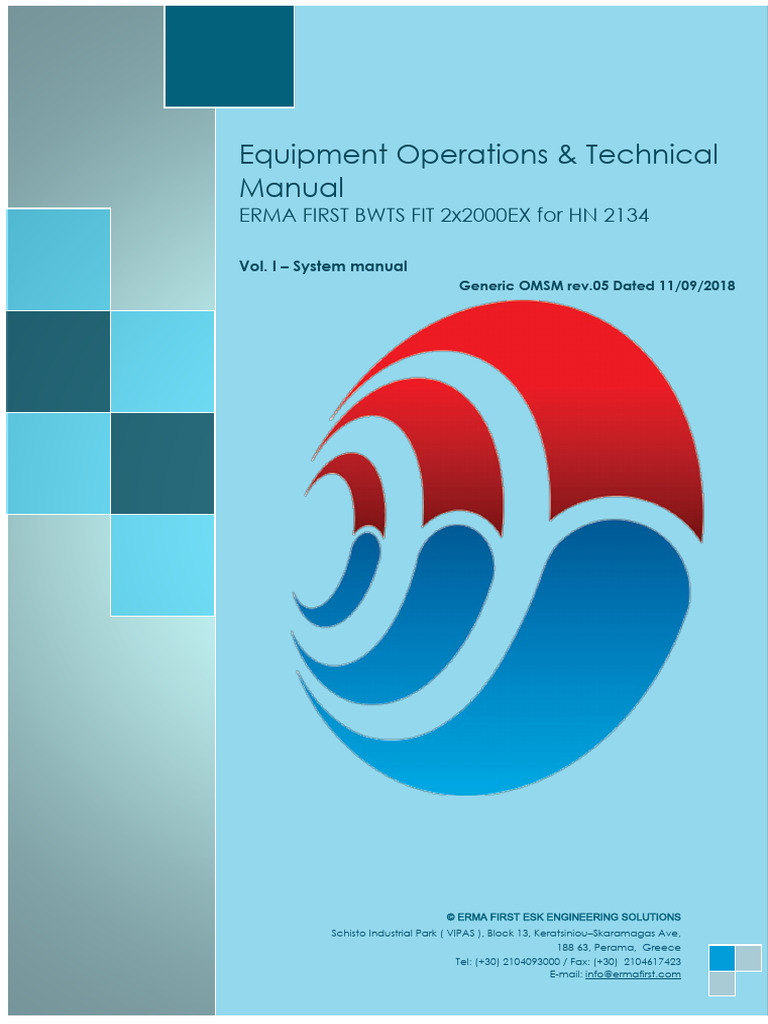 ERMA FIRST BWTS 2x2000EX | PDF | Valve | Pump