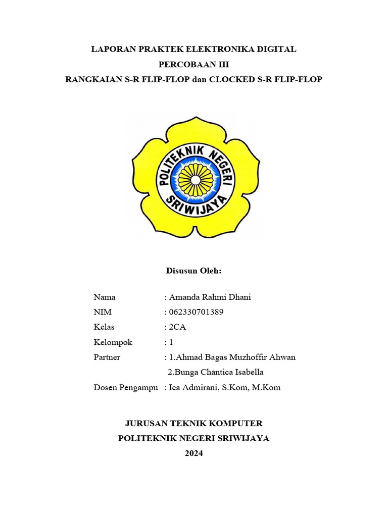 Laprak Elektronika Digital - Amanda Rahmi Dhani | PDF