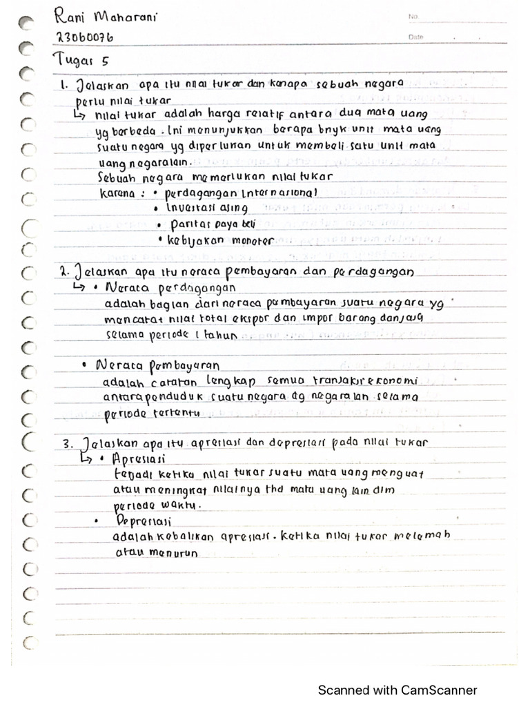 Rani Maharani (23060076) - Tugas 5 | PDF