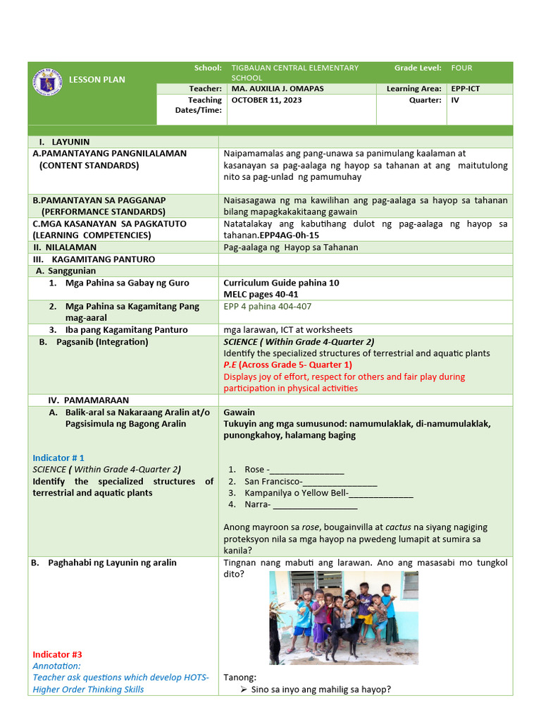 Cot 2- Epp Agriculture | PDF