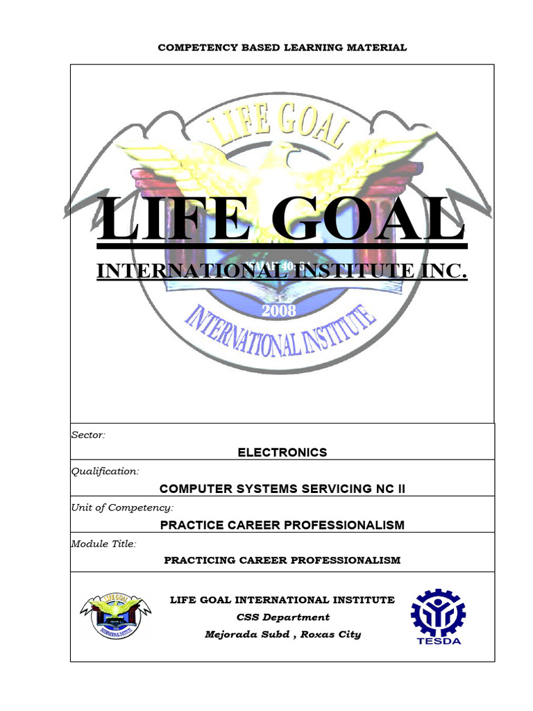 Career Professionalism Module | PDF | Goal | Business