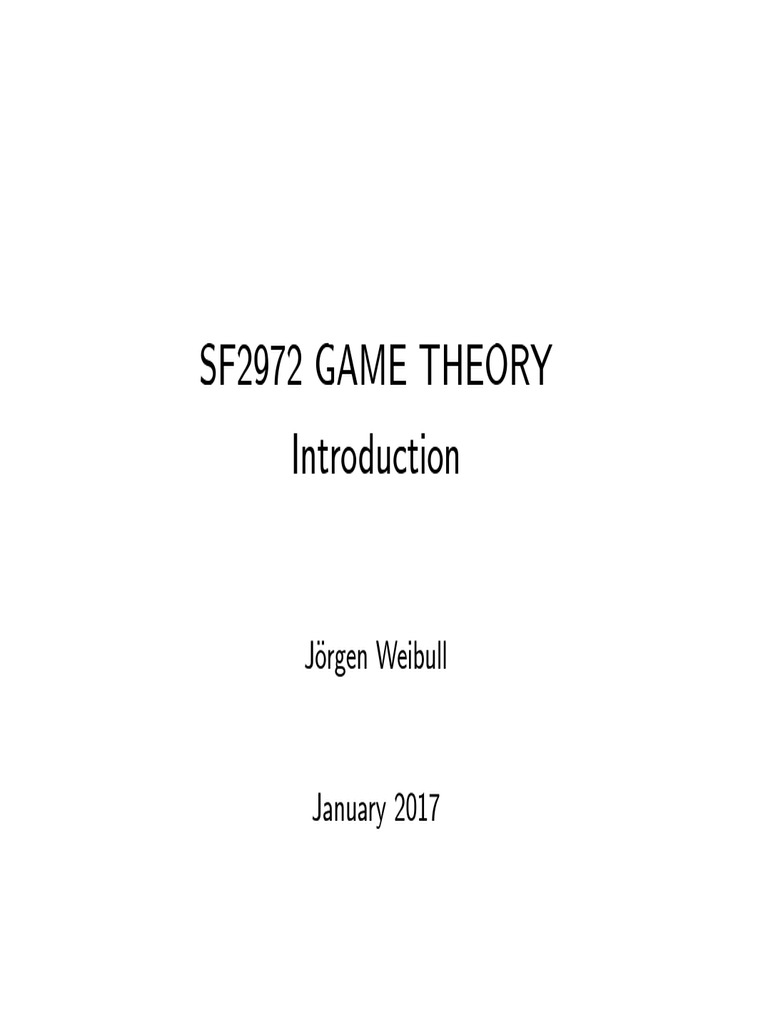 Lec 12 Pdf Game Theory Economics Of Uncertainty