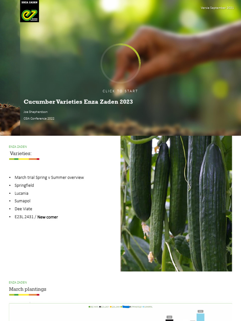 Cucumber Growers Association Cucumber conference 2022 - Joe-Shepherdson - Cucumber Varieties ...
