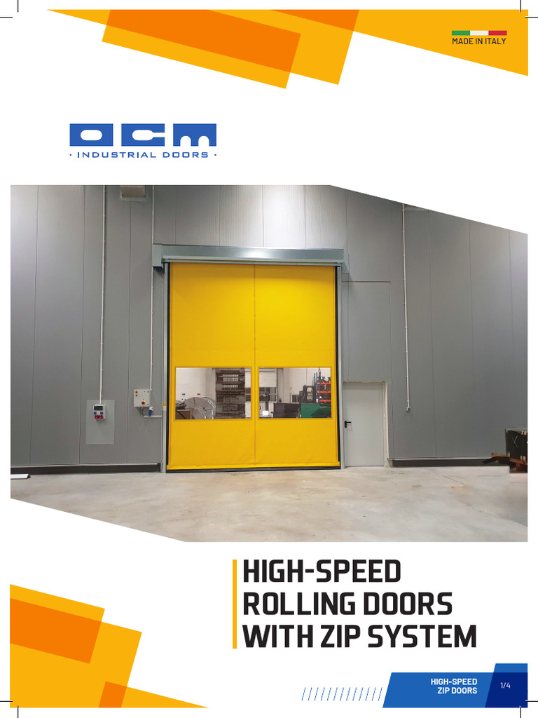 High-Speed Zip Doors Specifications | PDF | Power Inverter | Electric Motor