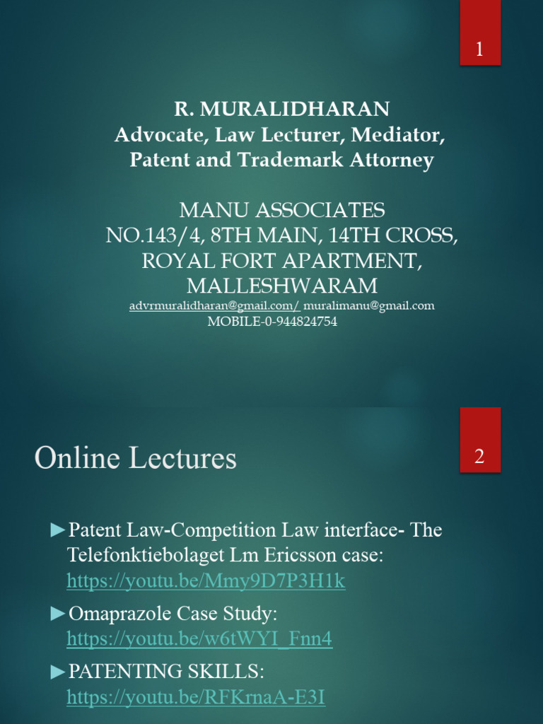 Patentable and Nonpatentable | PDF | Novartis | Patent Law