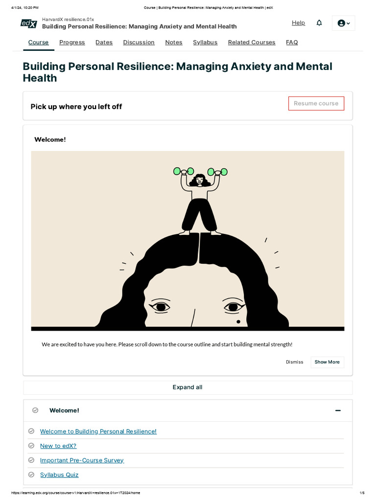 Course - Building Personal Resilience - Managing Anxiety and Mental ... Course - Building Personal Resilience - Managing Anxiety and Mental ...
