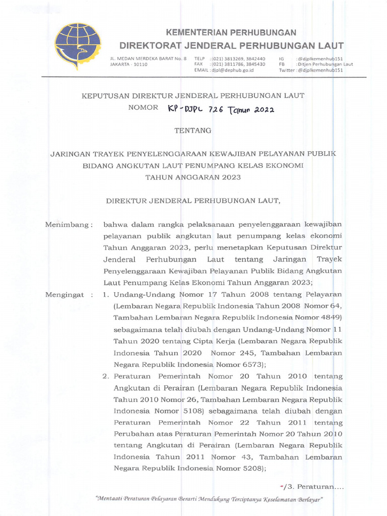 SK Trayek Pso 2023 | PDF