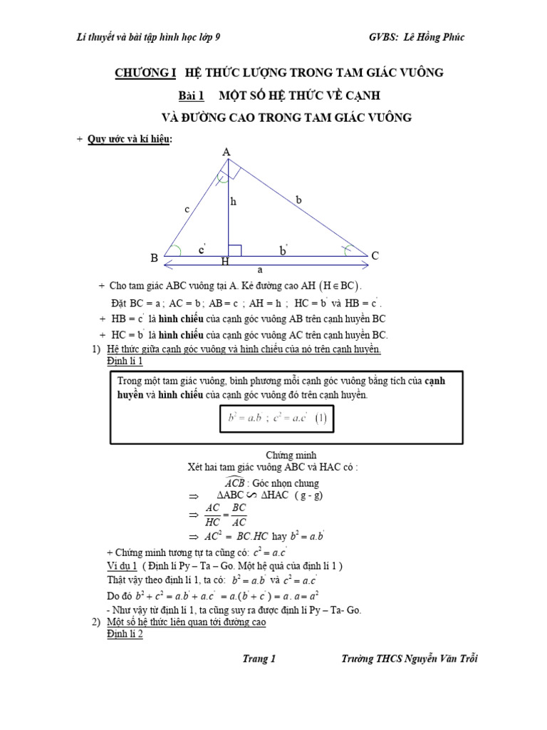 Chương 1 Bài 1 | PDF