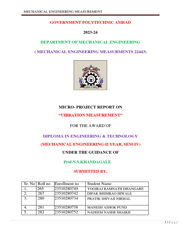 Mem Microproject | PDF | Frequency | Accelerometer
