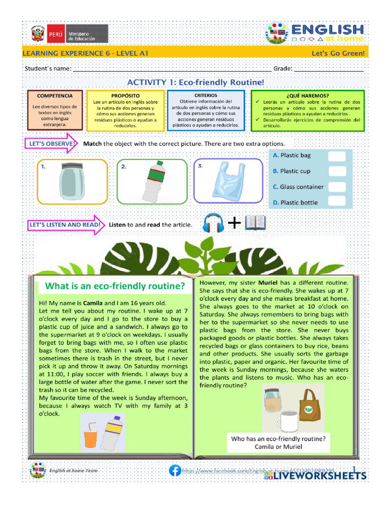 Let's Green A1 | PDF