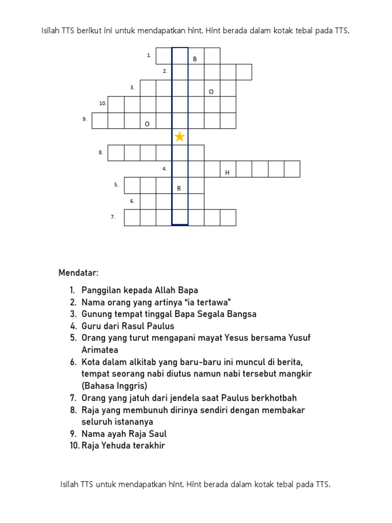 TTS Bulan Keluarga (Kristen) | PDF