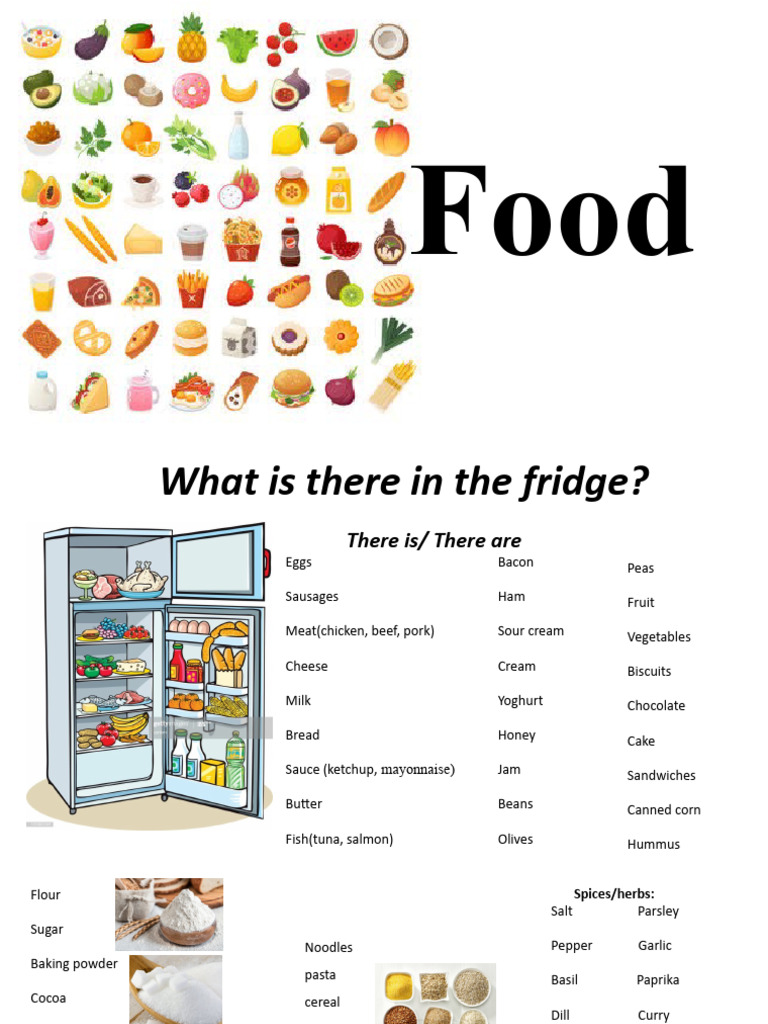 Food Inventory and Cooking Options | PDF