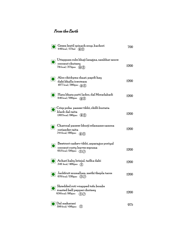 The Oberoi Mumbai Ziya - Ziya Menu | PDF | Indian Cuisine | Cuisine