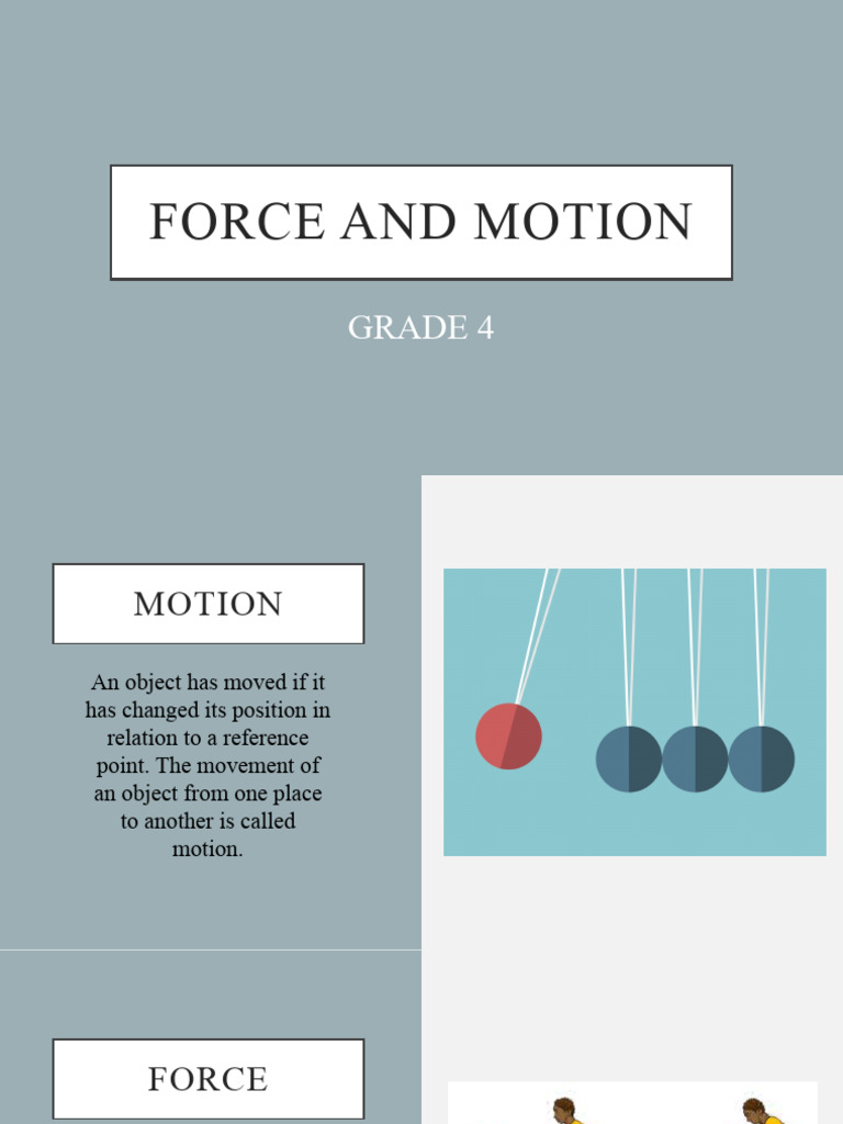 Understanding Force and Motion for Kids | PDF | Self-Improvement