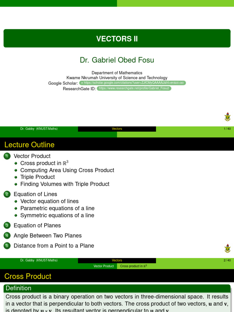 Vectors 2 | PDF | Euclidean Vector | Vector Space
