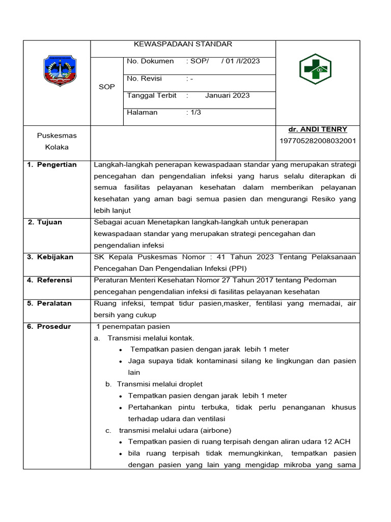 Kewaspadaan Standar | PDF