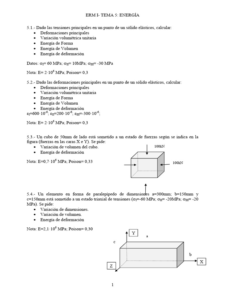 Tema-5-Ejercicios Practicas | PDF | Elasticidad (Física) | Ingeniería mecánica