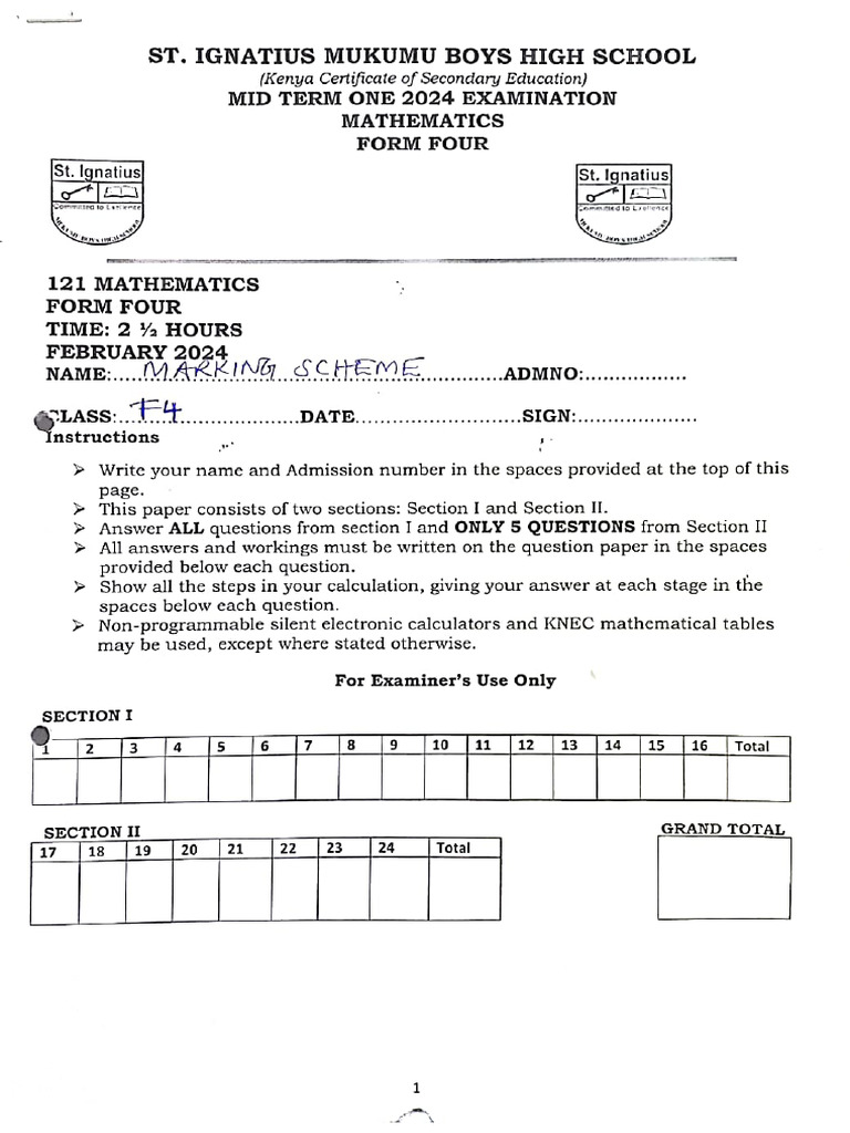 F4 Midterm 1 2024 Ms | PDF