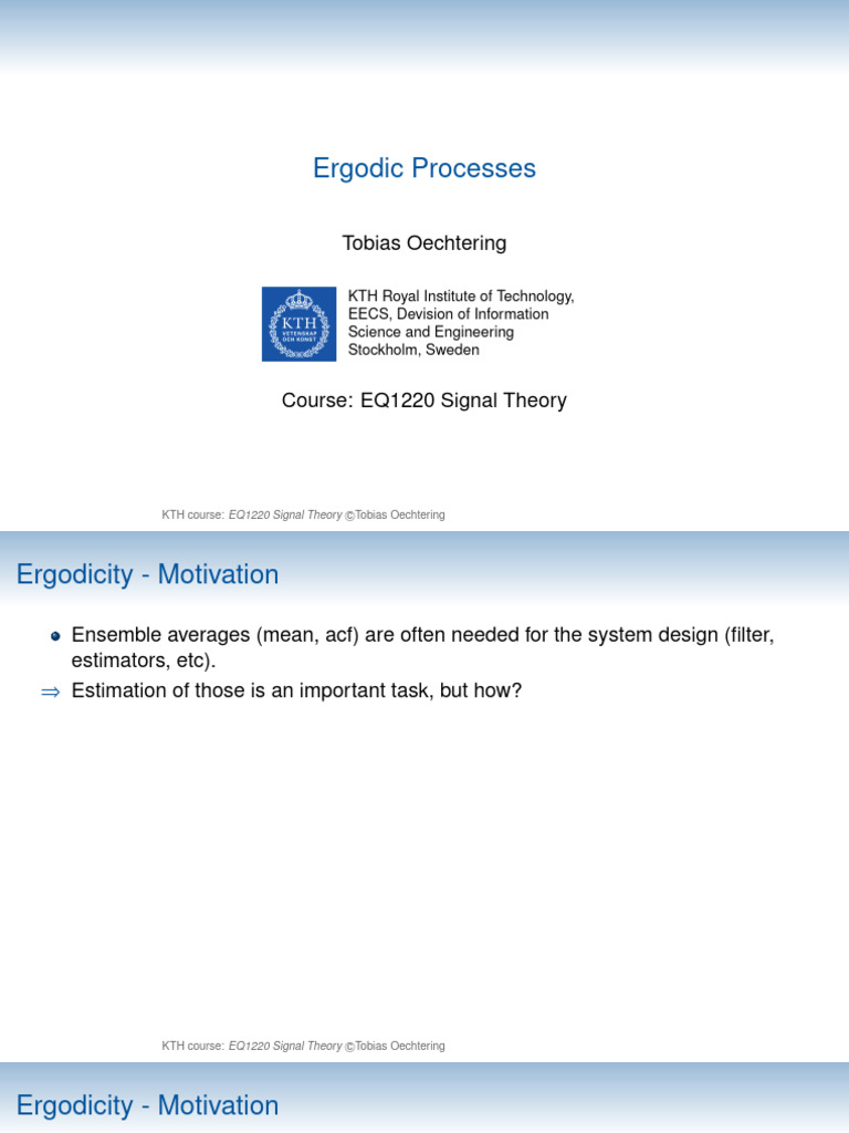 Lecture 3 Pdf Stationary Process Stochastic Process