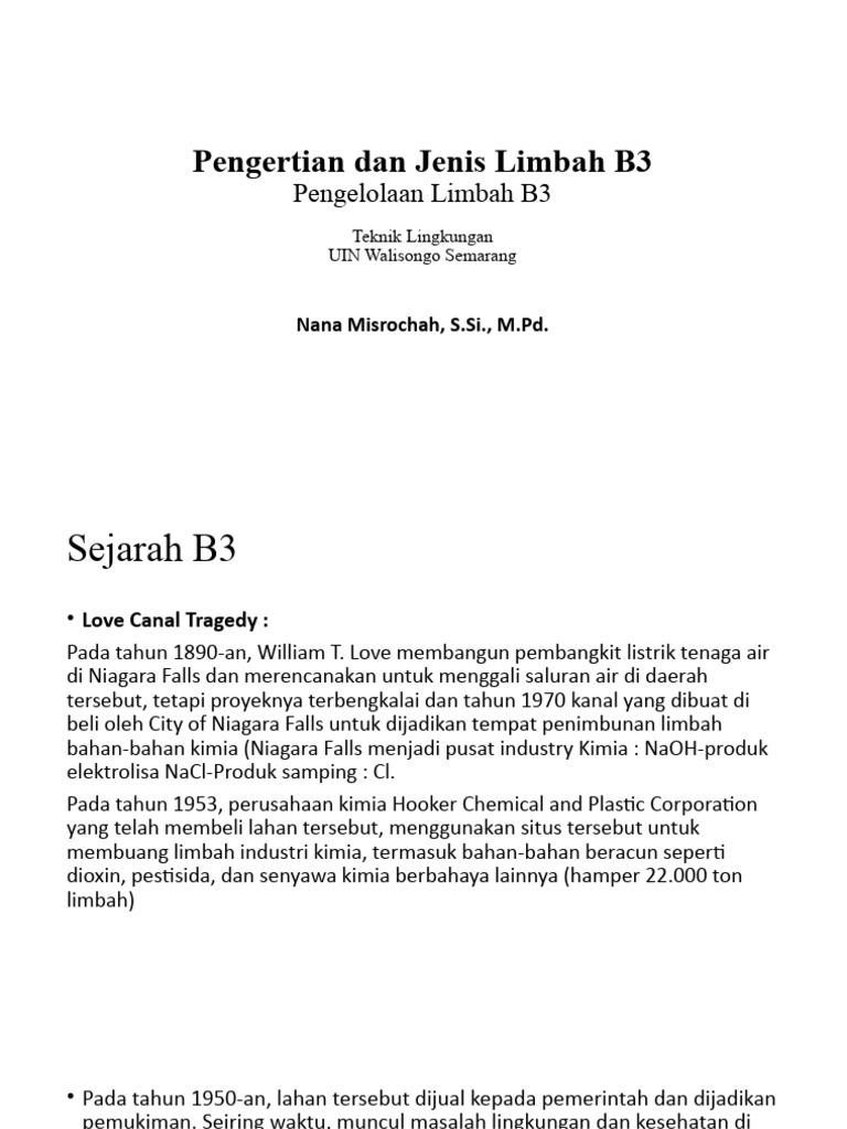 Definisi Limbah B3 | PDF