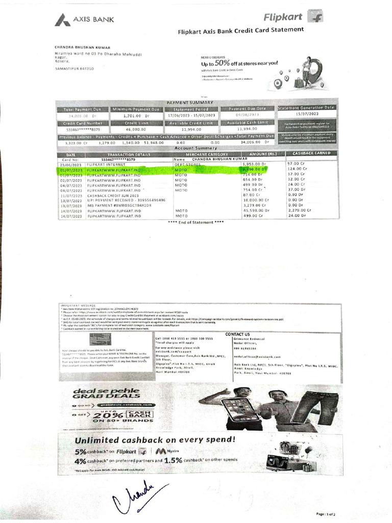 Flipkart Receipt - Compressed | PDF