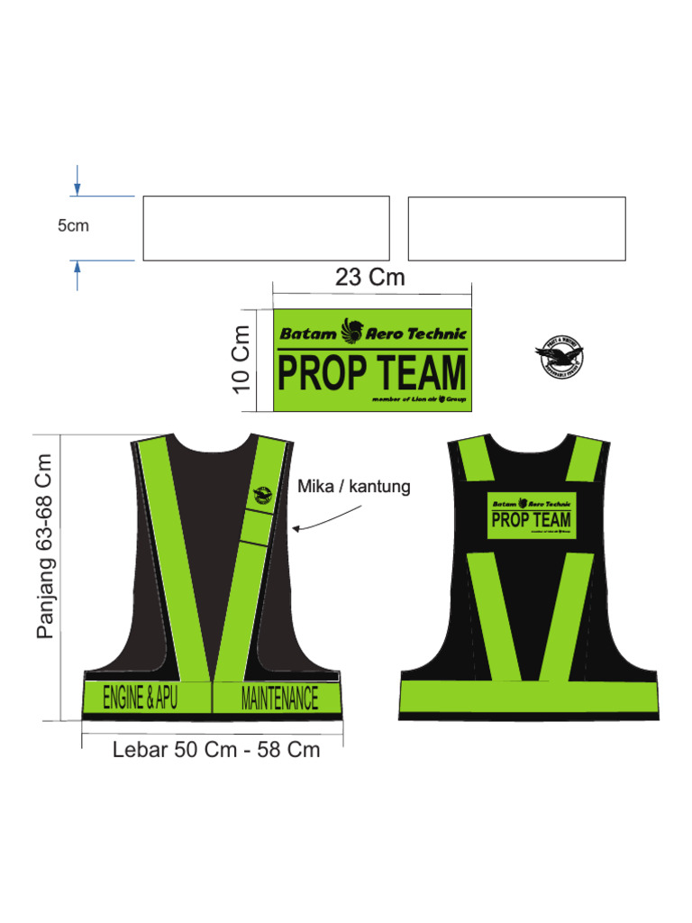 Mock Up Rompi Prop Team | PDF