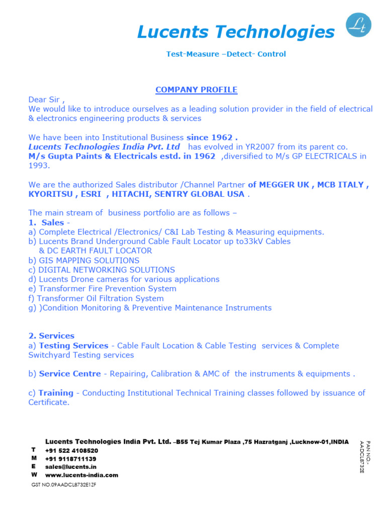 Lucents Technologies Electrical Solutions | PDF | Electrical Engineering | Electricity