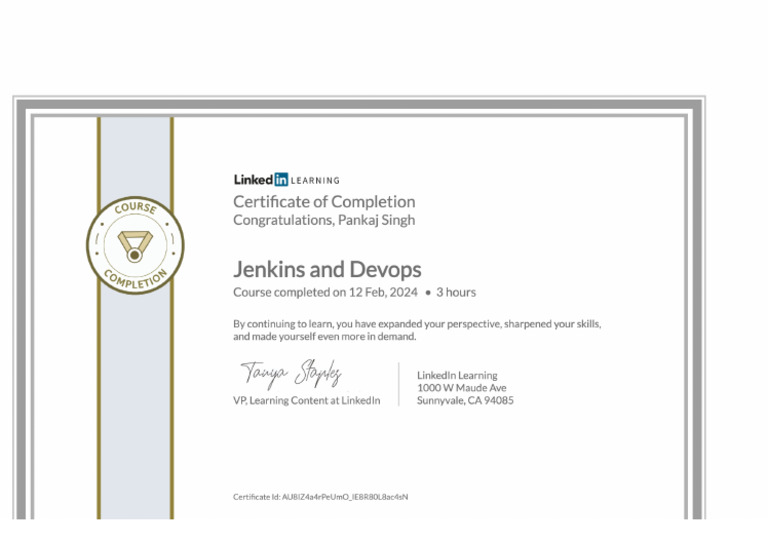LinkedIn-certificate | PDF