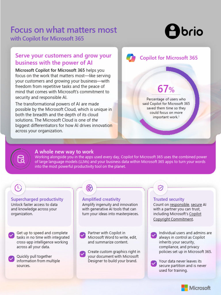 Copilot For Microsoft365 SMB Customer Data Sheet | PDF | Microsoft ... Copilot For Microsoft365 SMB Customer Data Sheet | PDF | Microsoft ...