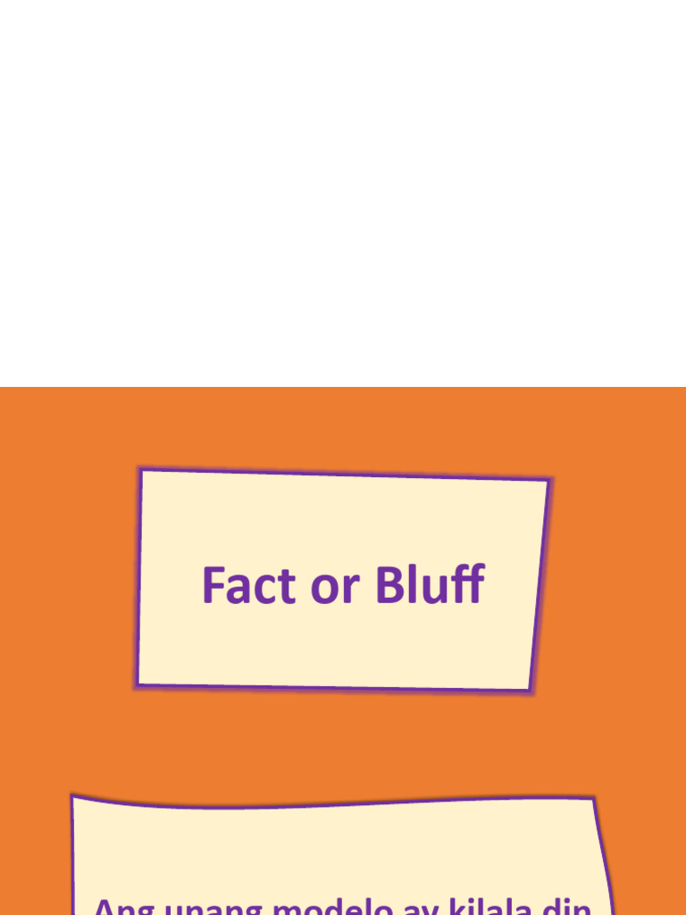 Fact or Bluff | PDF
