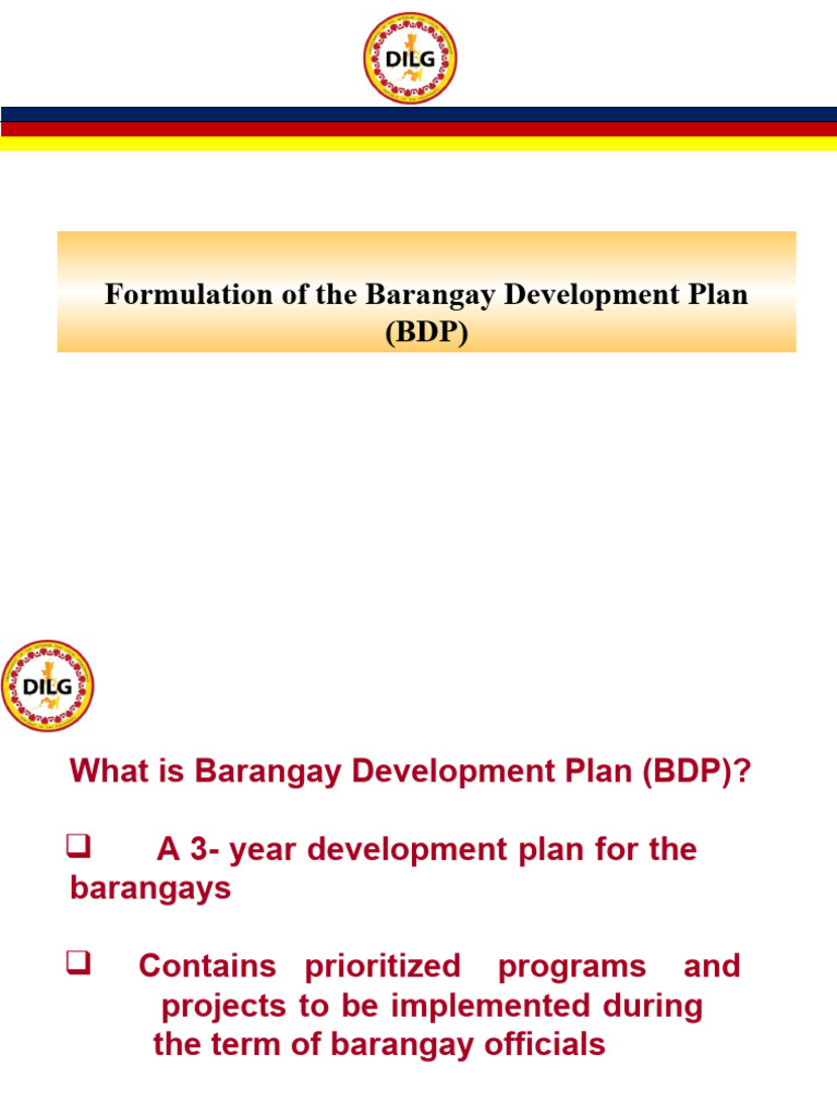 BDP Formulation Presentation | PDF | Poverty | Poverty & Homelessness