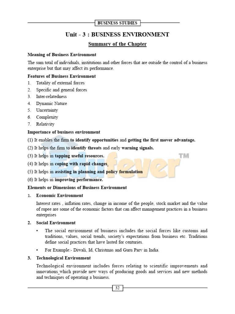 Understanding Business Environment | PDF | Marketing | Business