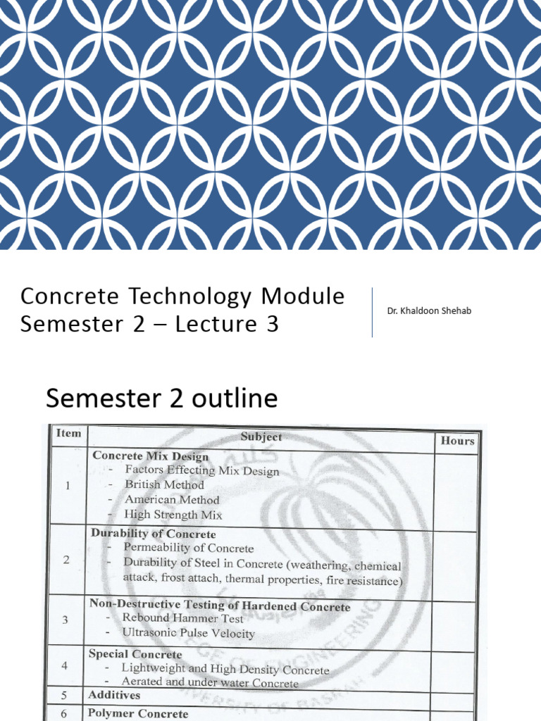 Concrete Technology Module 2 - Lecture 3 | PDF | Concrete | Construction Aggregate