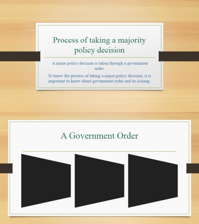 Process of Taking A Majority Policy Decision PPT Is About Policy ...