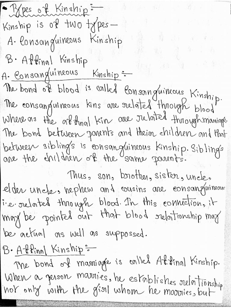 Types of KINSHIP | PDF