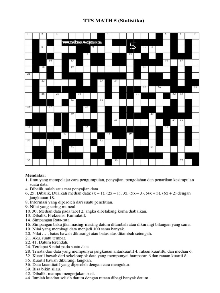 Tts Math Ed 5 Statistika | PDF | Metode & Bahan Ajar