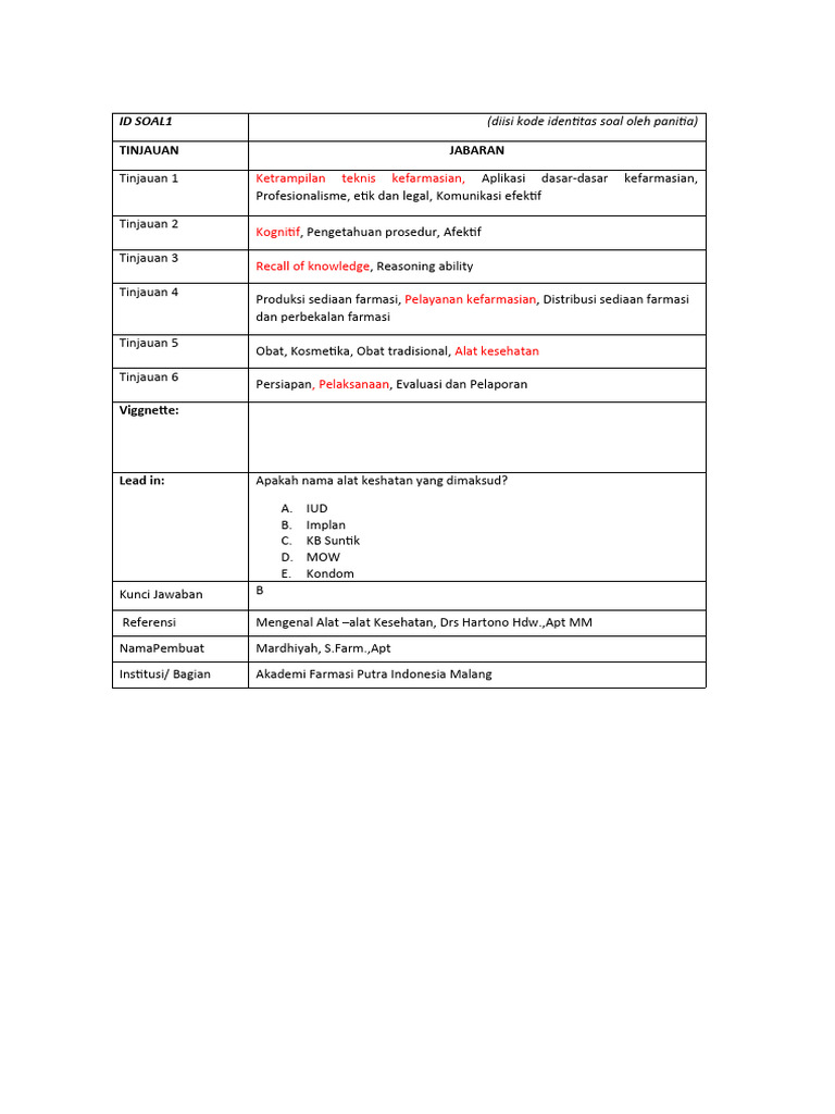 Soal Ukom Alkes | PDF | Kesehatan Holistik