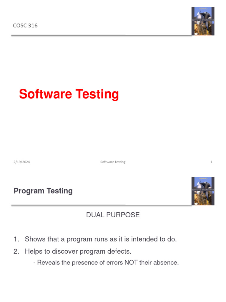 6 - Software Testing Edited | PDF | Software Testing | Unit Testing