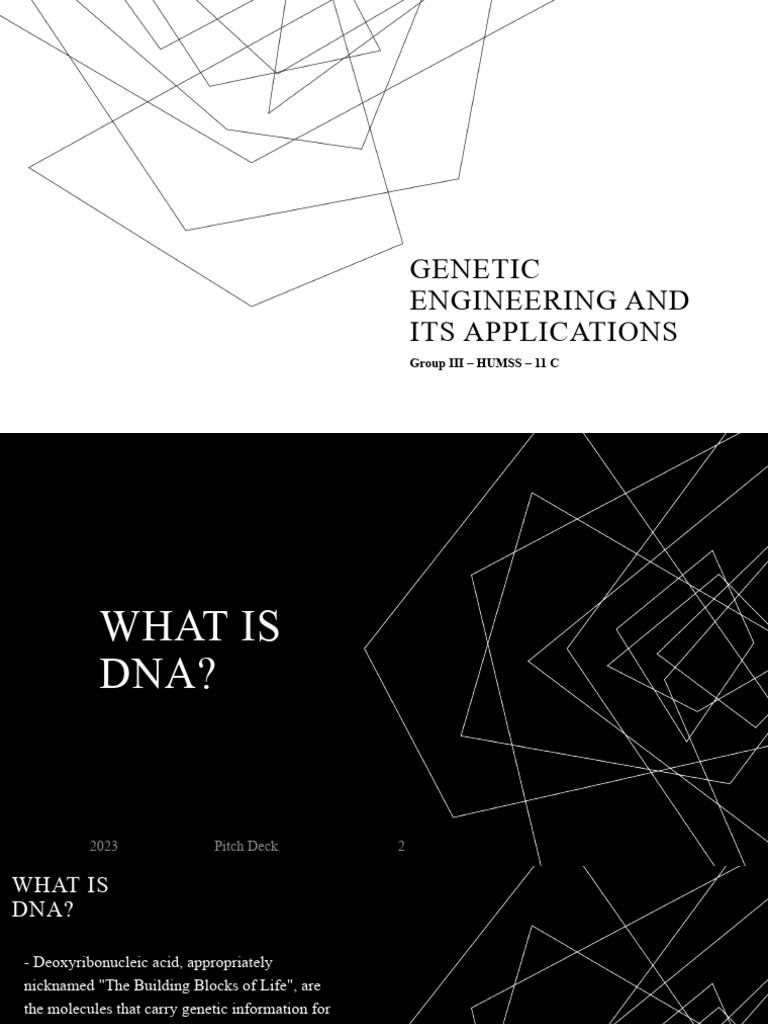 Genetic Engineering PPT Group 3 | PDF | Genetics | Dna