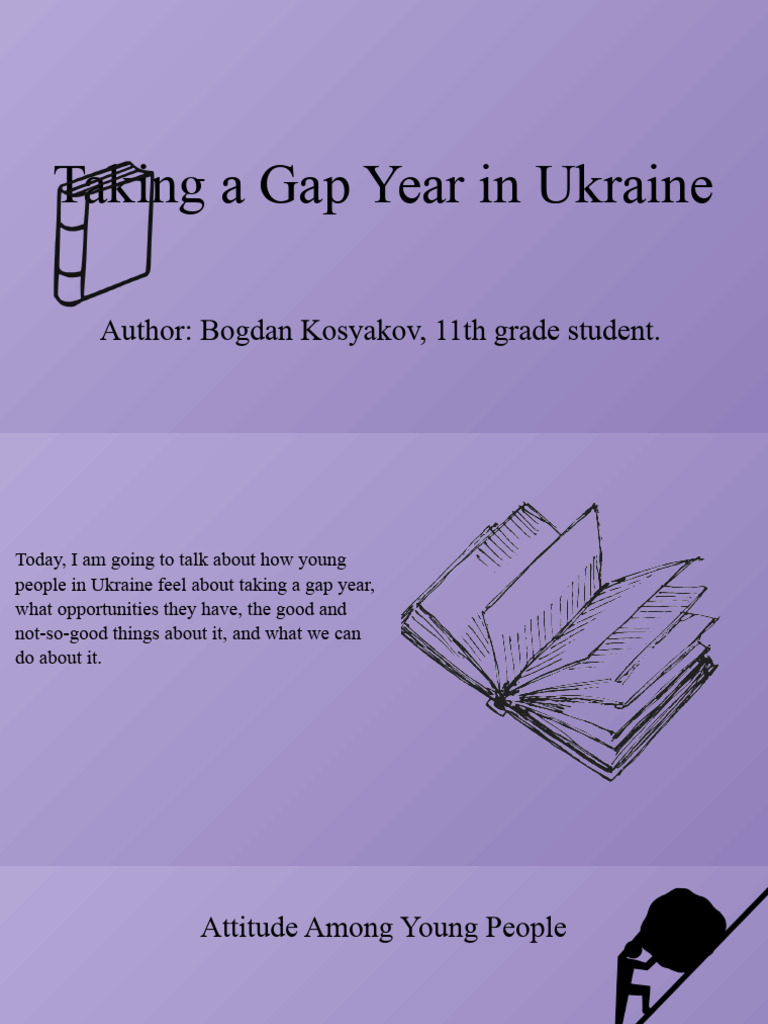 Presentation Taking A Gap Year in Ukraine | PDF