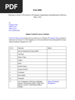 DIR-8 Form: Director's Intimation | PDF