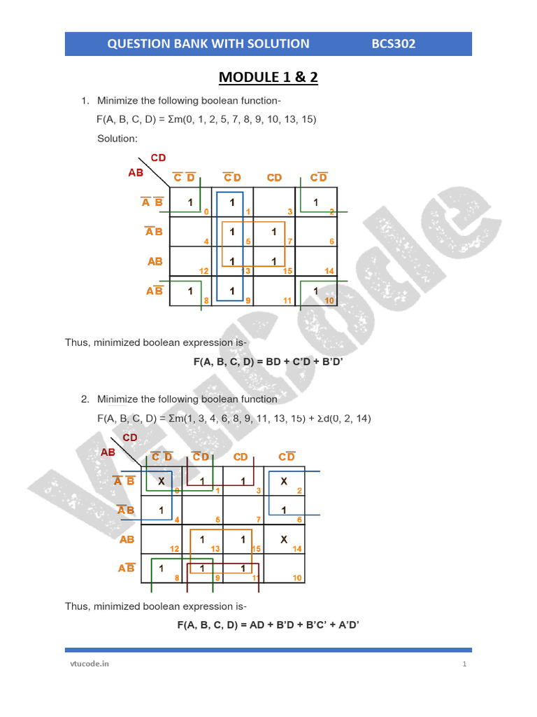 @vtucode - In-Dd&c0 Question Bank With Solution | PDF | Central Processing Unit | Parallel Computing