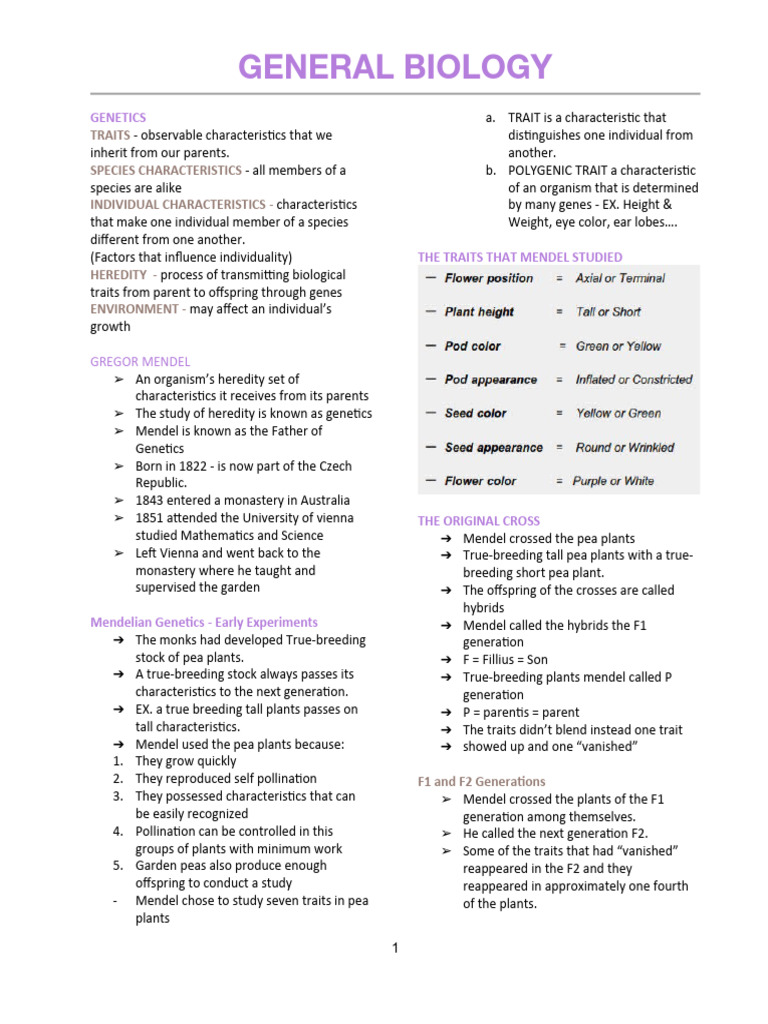 Gen Bio 2 | PDF | Dominance (Genetics) | Translation (Biology)