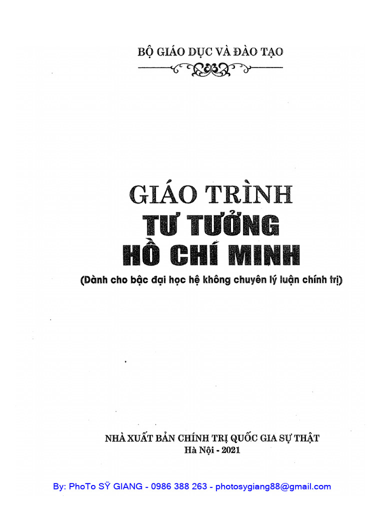 Tư Tư NG H Chí Minh - GT 2021 | PDF