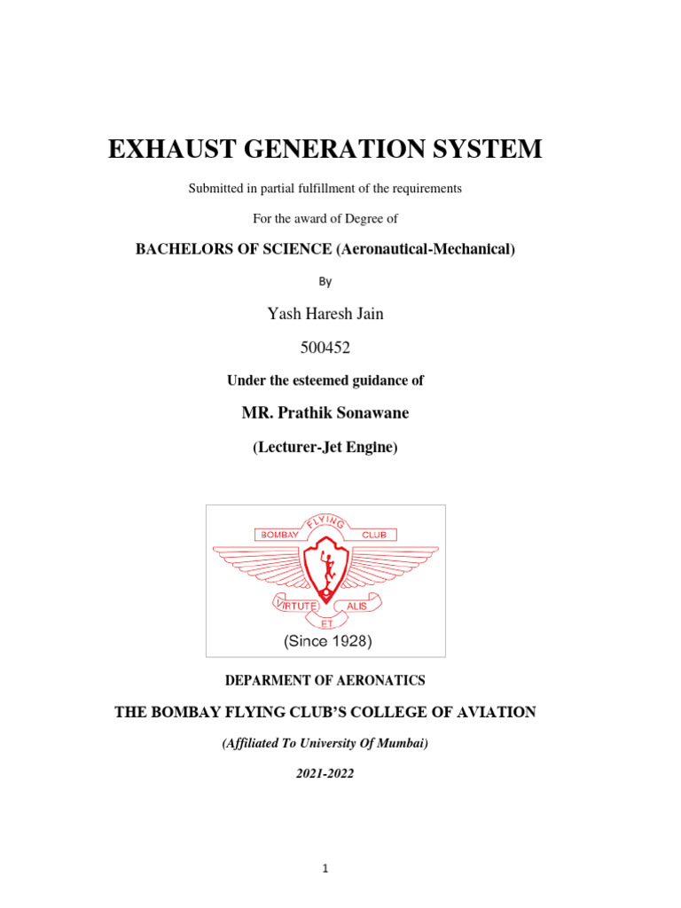 Exhasut Generation Yash Final | PDF | Wind Turbine | Wind Power