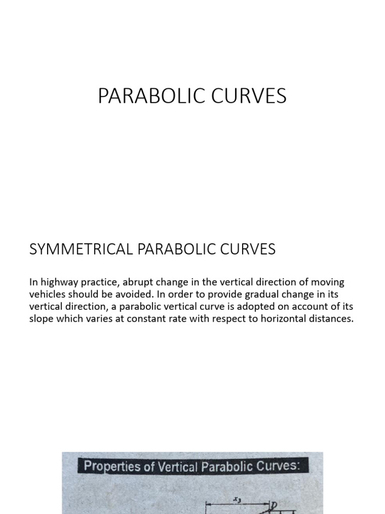 Parabolic Curves | PDF | Slope | Tangent
