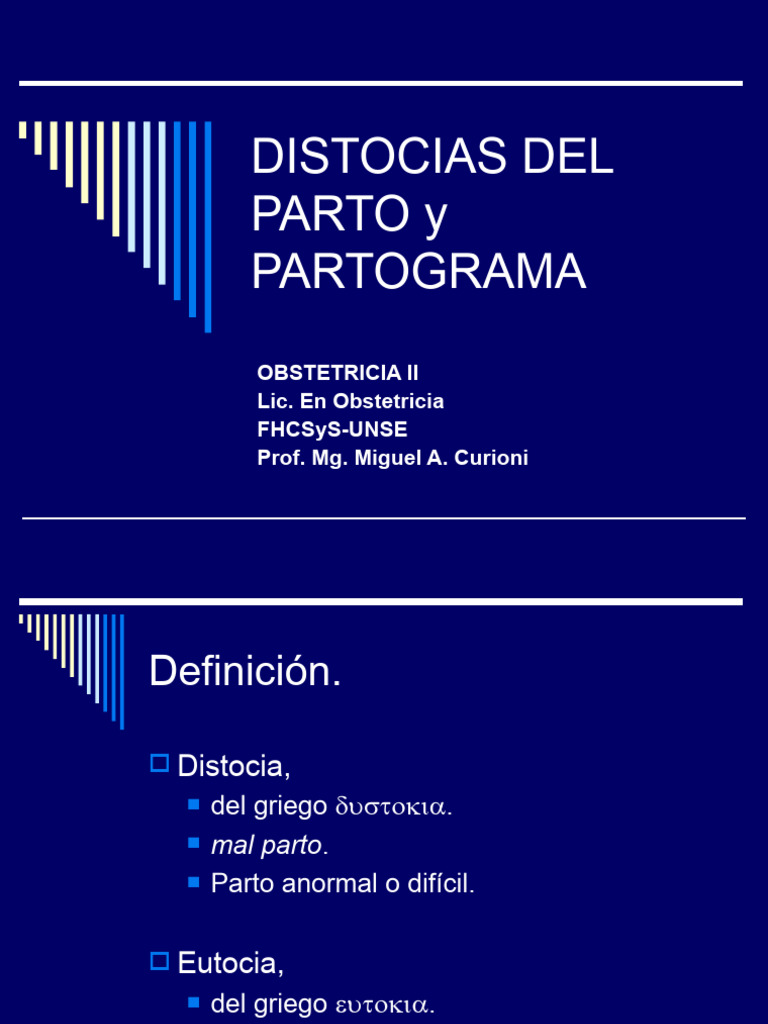 Distocias Del Parto | PDF | Parto | La salud de la mujer