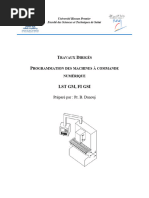 Codes G de Programmation ISO (Pour Machine HAAS - FANUC) - Technicien D'usinage | PDF