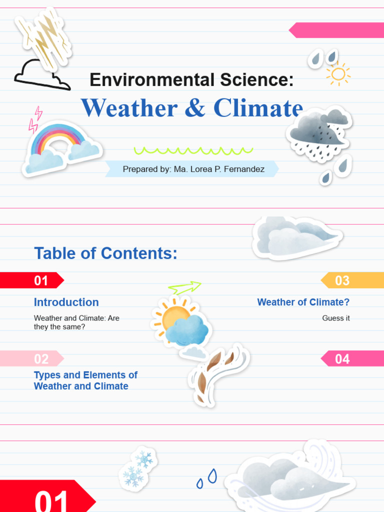 Envi Sci Weather Reportttttttt | PDF | Planets | Weather
